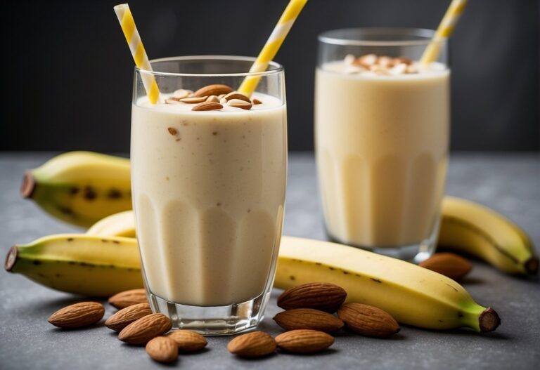 Almond Milk With Banana Smoothie